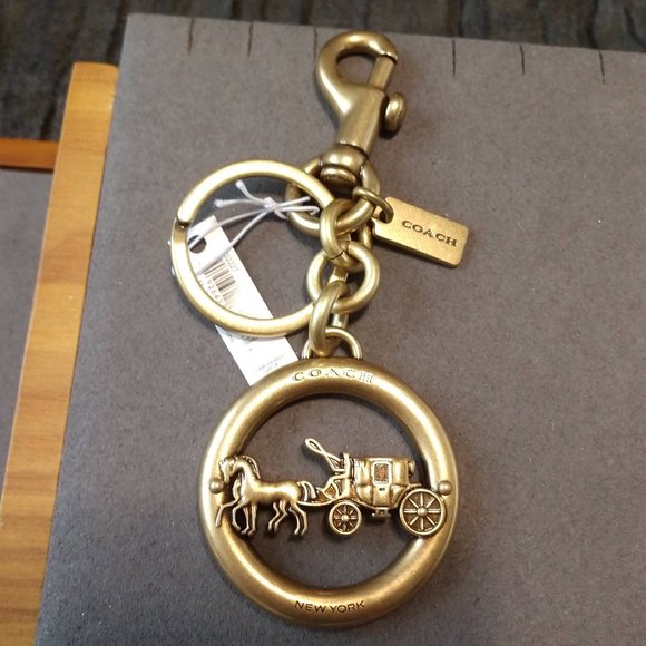 Coach | Bags | Nwt Coach Gold Multipendant Keybag Charm | Poshmark